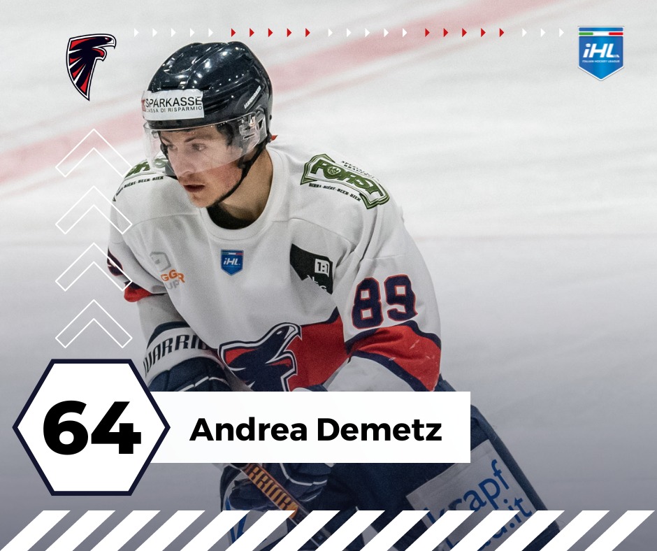 Andrea Demetz confermato dai Falcons Brixen