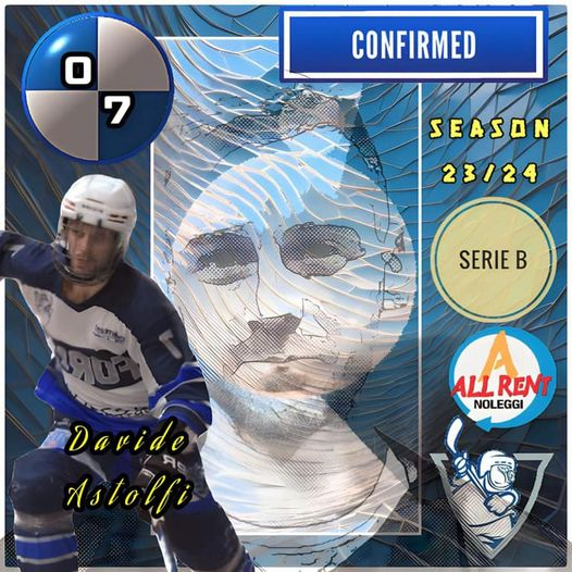 Davide Astolfi confermato dall’Hockey Forlì